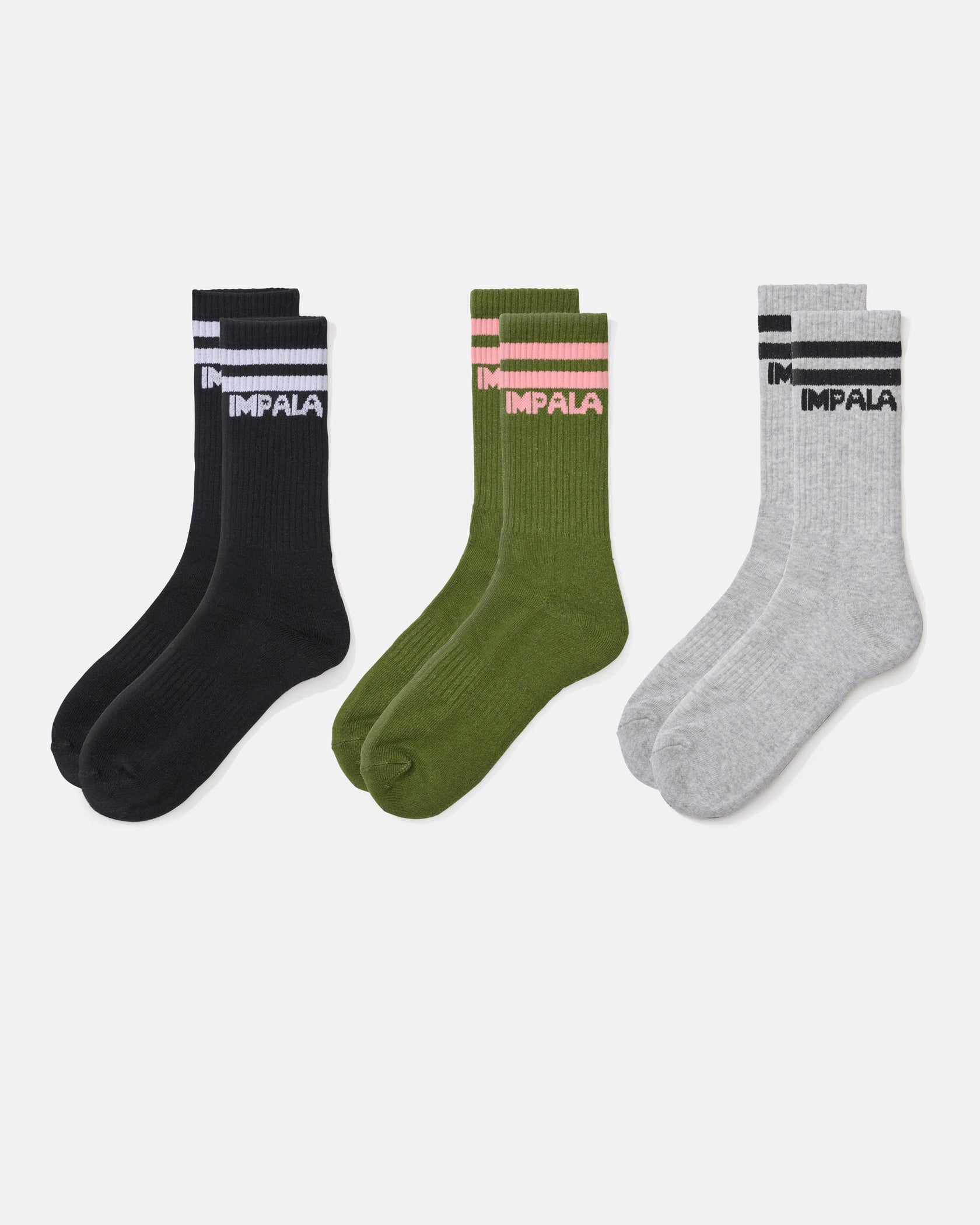 Impala Stripe Sock 3pk - Camo – Impala Skate