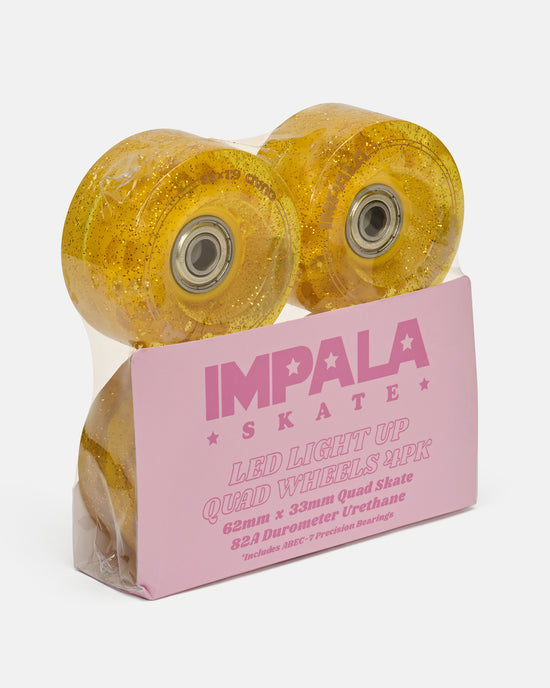 Impala Light Up Wheel 4pk - Gold – Impala Skate