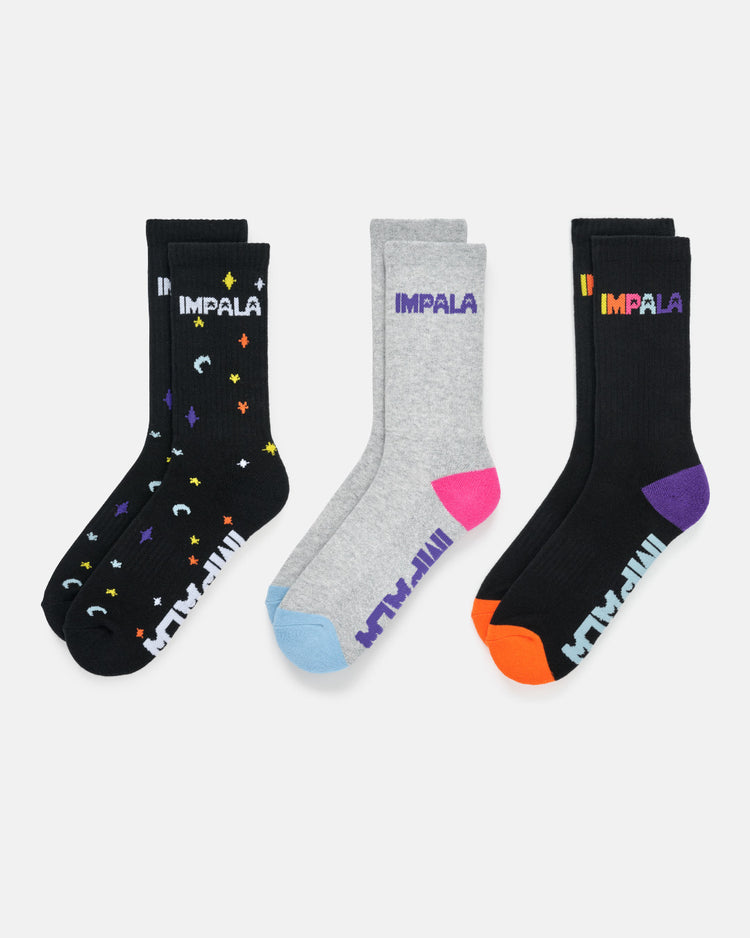 Impala Skate Sock 3pk - Twinkle
