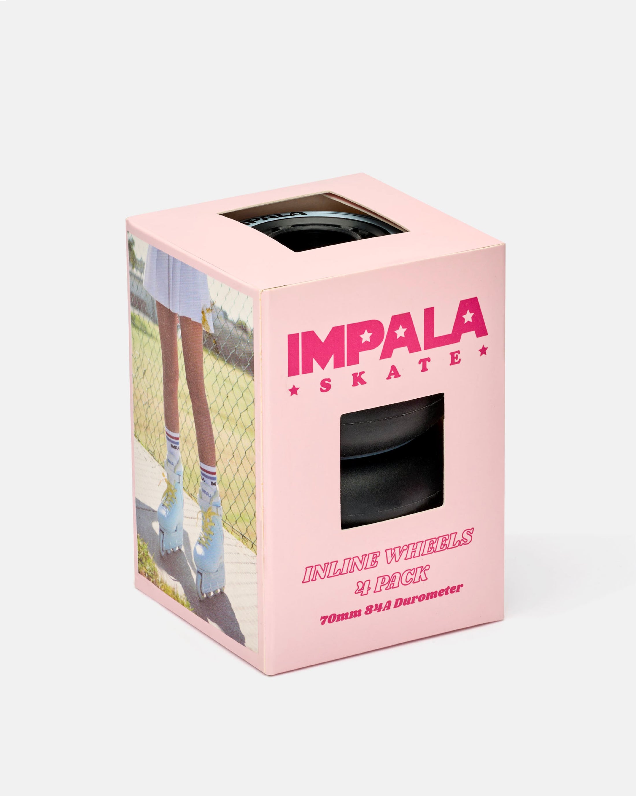 Impala Light Up Inline Whl 4pk - Black/White – Impala Skate