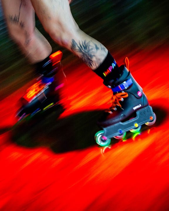 Impala Light Up Inline Wheel 4pk - Black Twinkle – Impala Skate